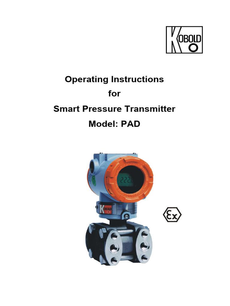 Differential Pressure Transmitter PAD Manual | PDF | Menu (Computing ...