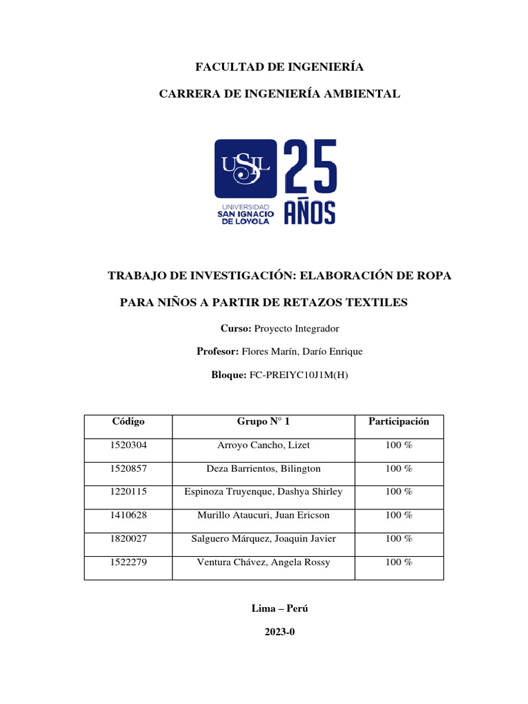 Avance Pi - Grupo 1 | PDF | Residuos | Reciclaje