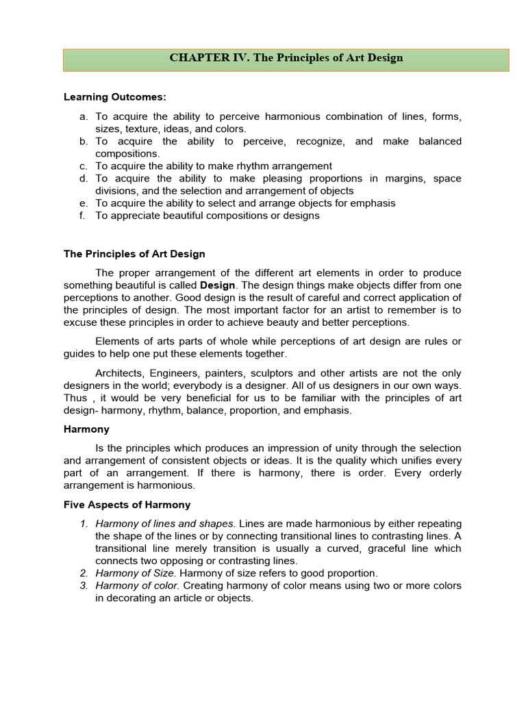 Chapter 4 | PDF | Composition (Visual Arts) | Symmetry
