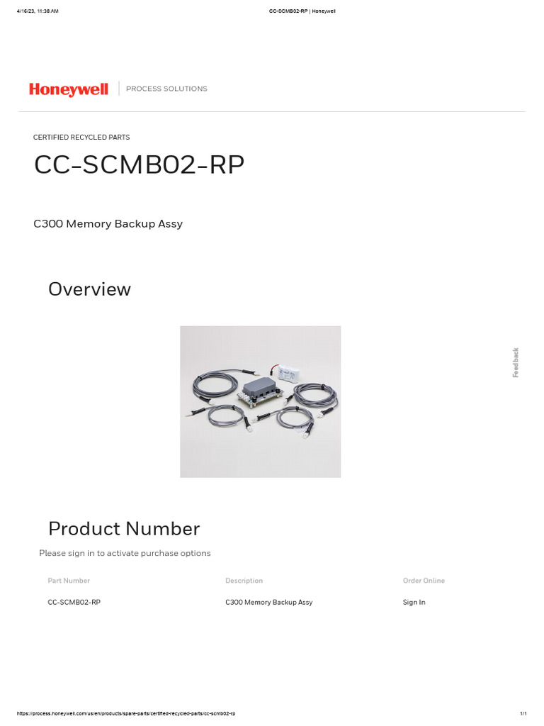 C300 Memory Backup Assembly Details | PDF