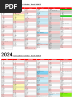 DMU Academic Calendar 2025-26 | PDF