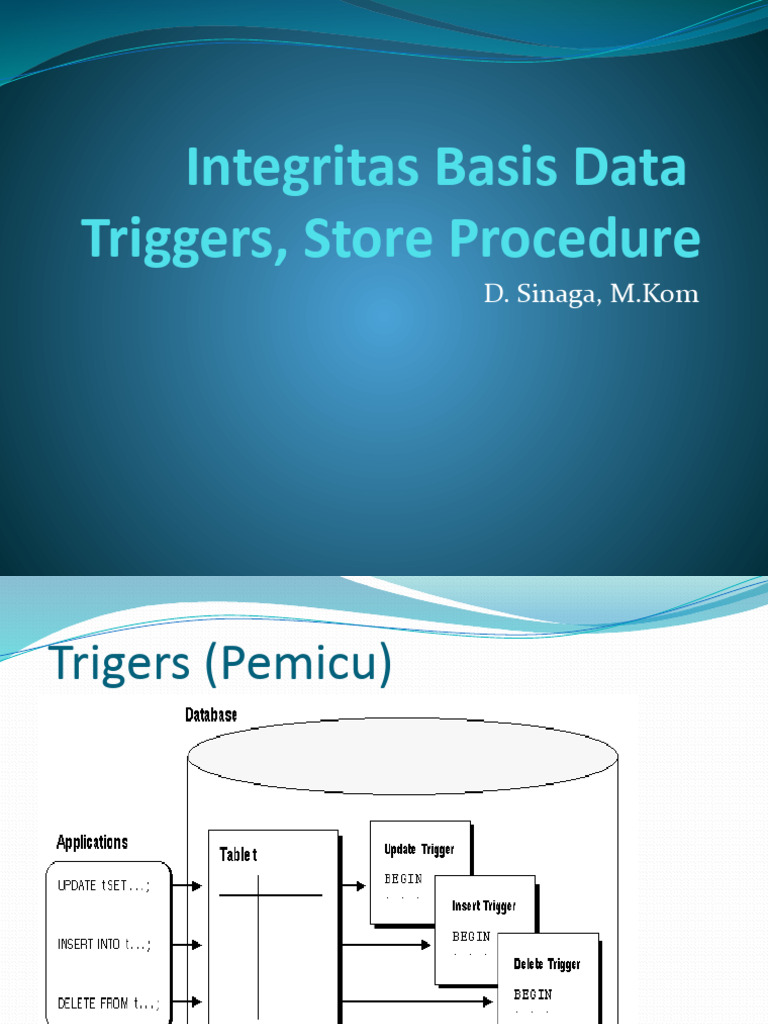 Integritas Basis Data Trigger | PDF