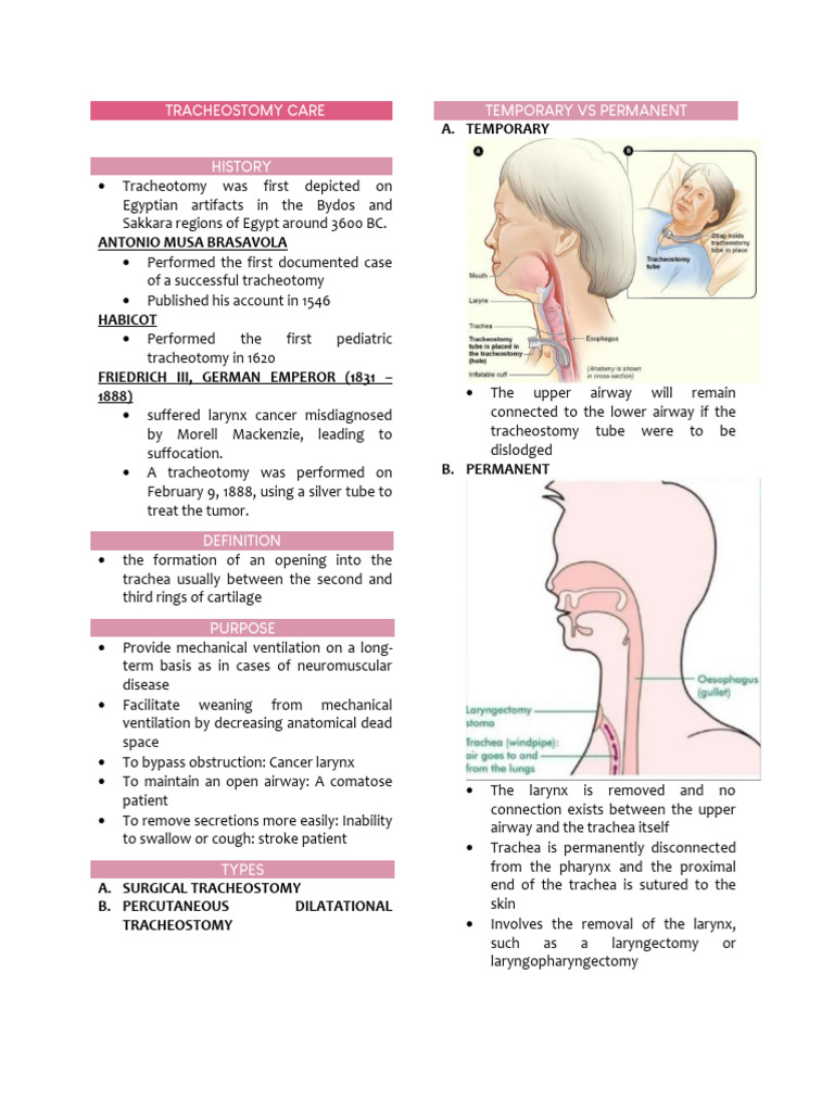 Rle - Tracheostomy Care | PDF | Clinical Medicine | Medical Specialties