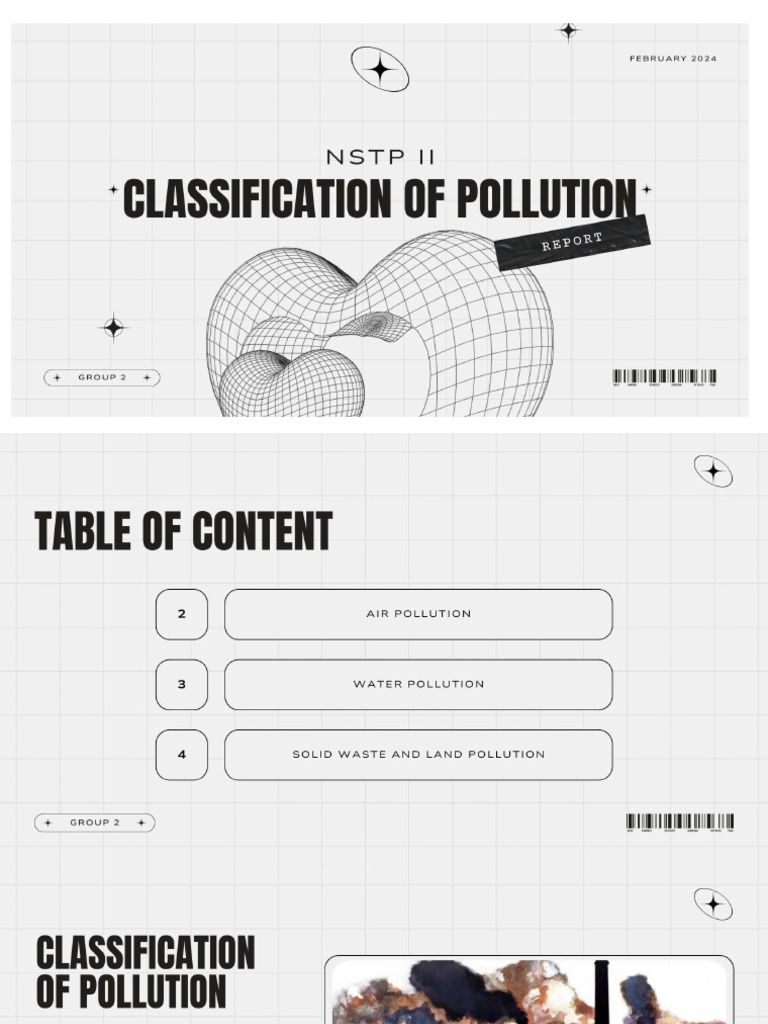 Classification of Pollution g21 | PDF
