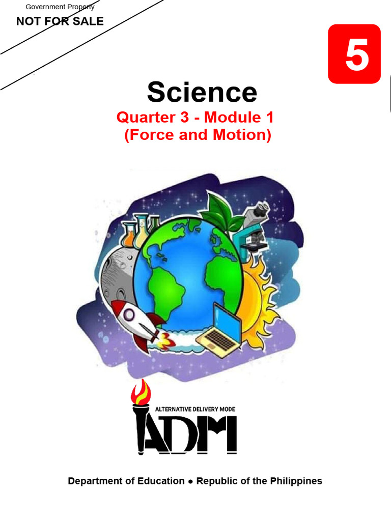SC5 Q3 Module 1 Force and Motion - V2 | Download Free PDF | Force | Speed