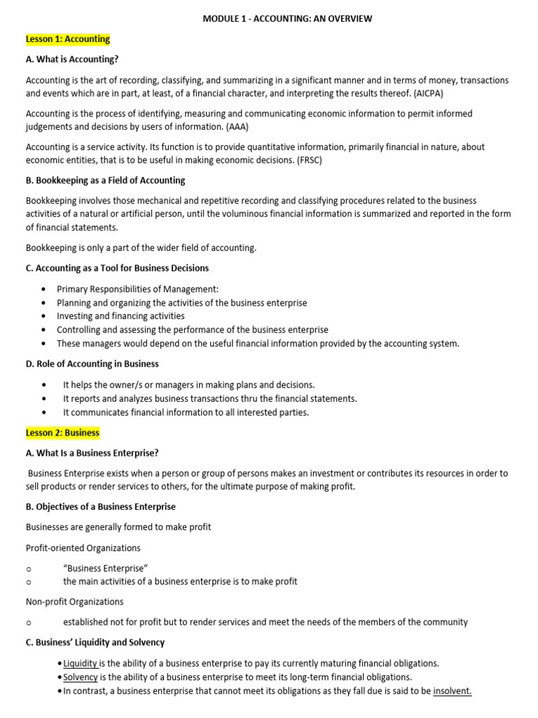 Funda (Module1 5) | PDF | Debits And Credits | Business