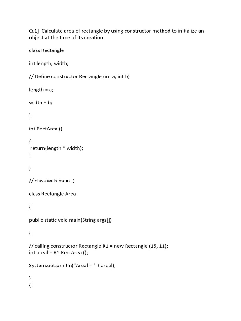 Msbte Jpr All Program Chapter 2 Pdf Constructor Object Oriented Programming Programming