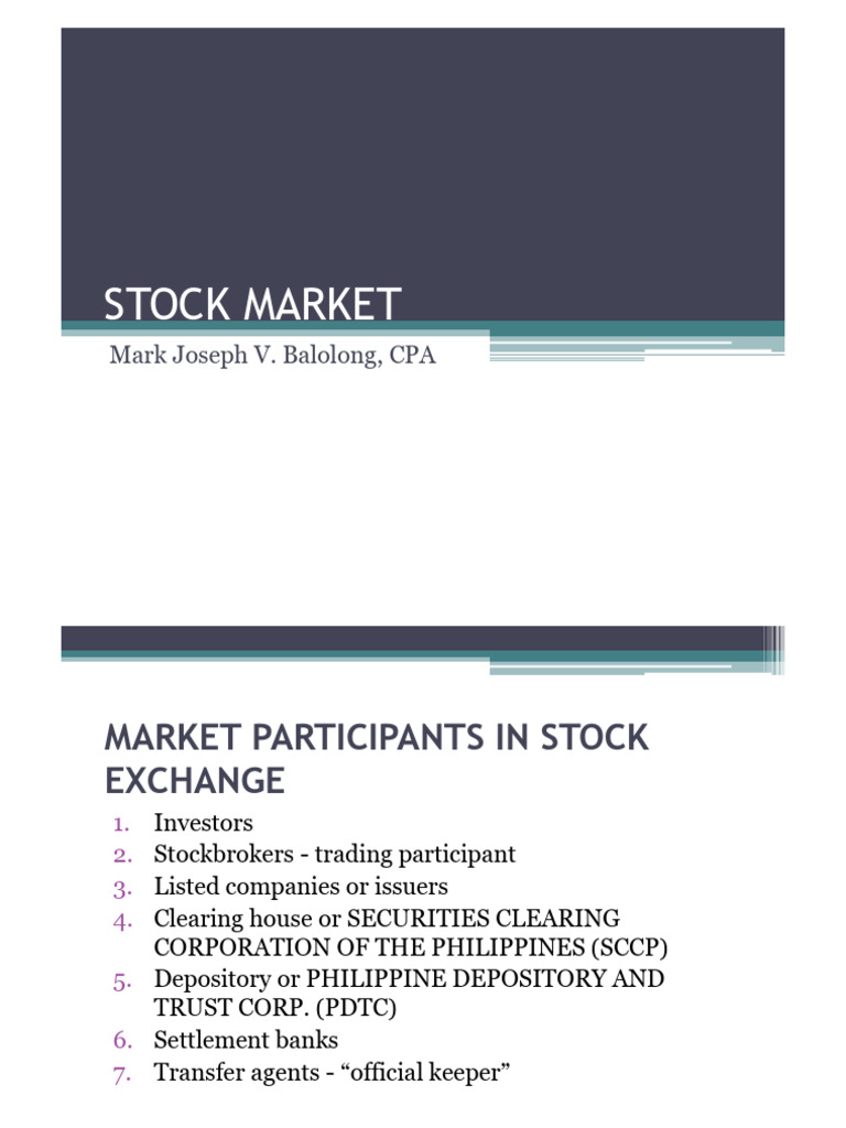 FIN 202 Chapter 2 Stock Market | PDF