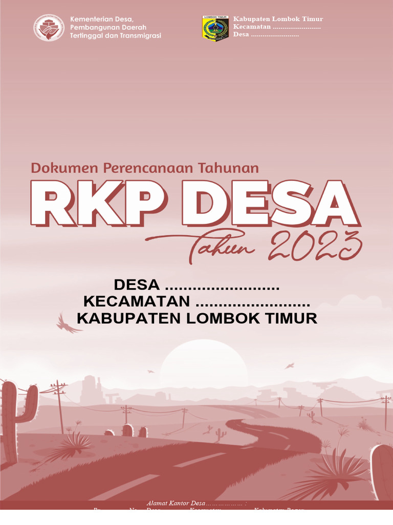 00.1. Dokumen RKP Desa Tahun 2024 | PDF