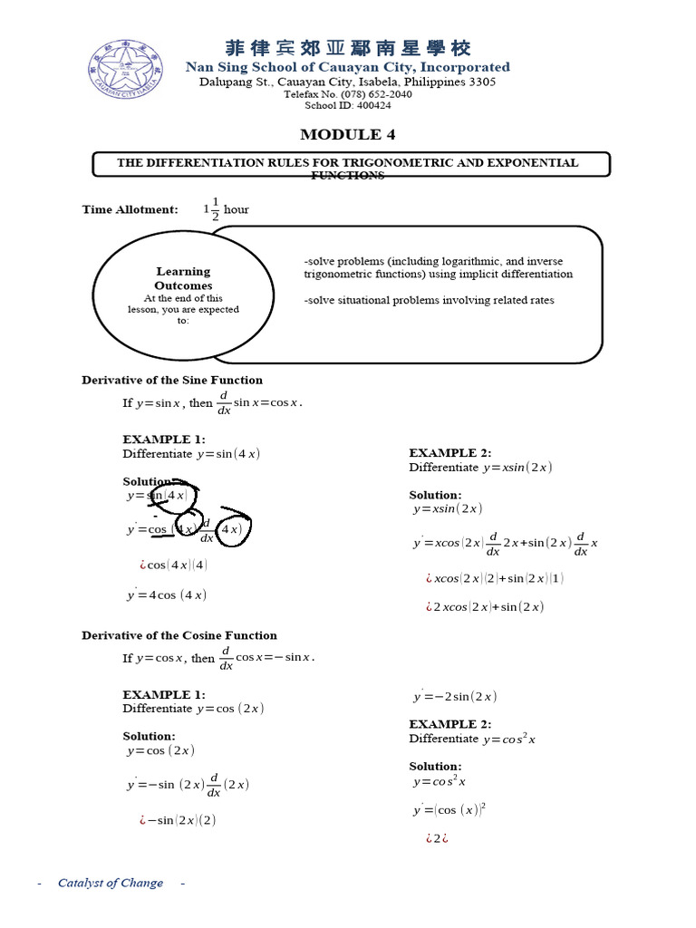 Module 4 BC | PDF | Trigonometric Functions | Elementary Geometry
