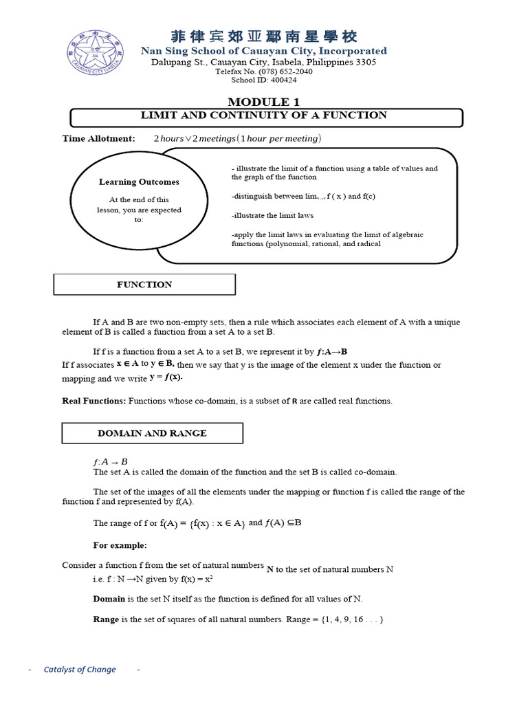 Module 1 BC | PDF | Function (Mathematics) | Mathematics
