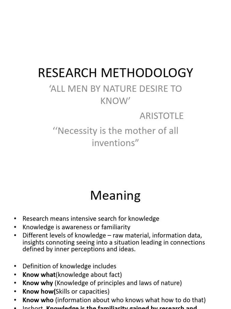 Research Methodology | PDF | Validity (Statistics) | Experiment