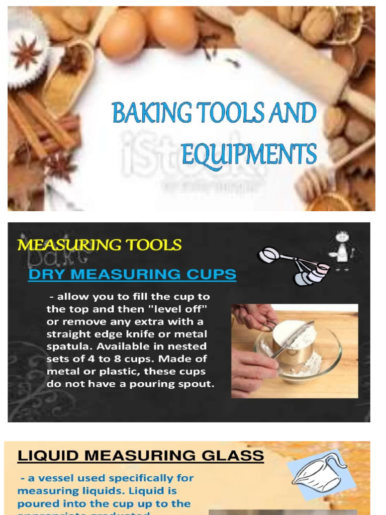 Bread And Pastry TOOLS AND EQUIPMENT PDF