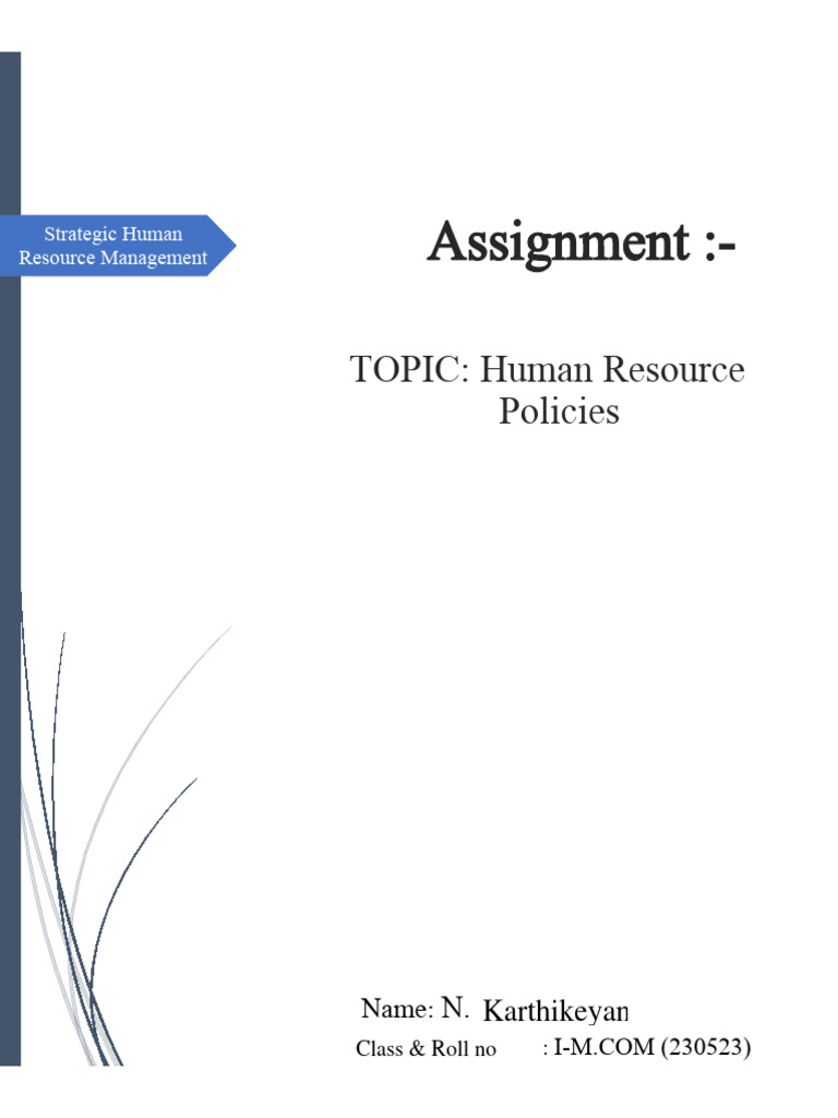 Human Resource Policies Overview | PDF | Human Resource Management ...
