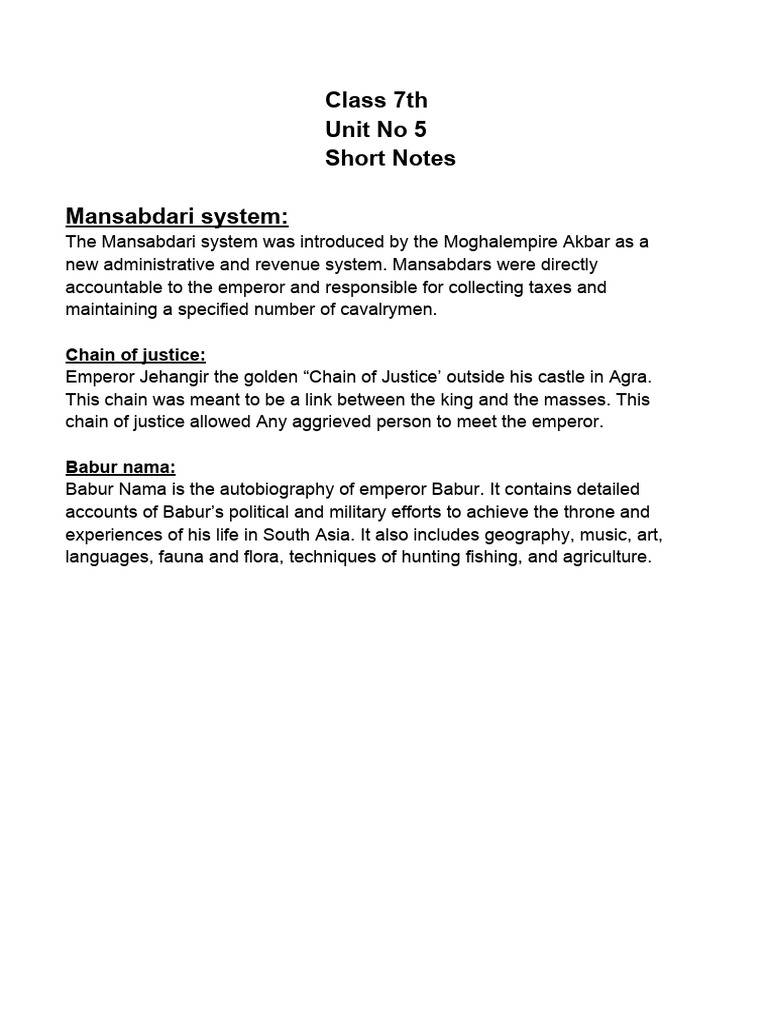 Class 7th | PDF | Mughal Empire | Asia