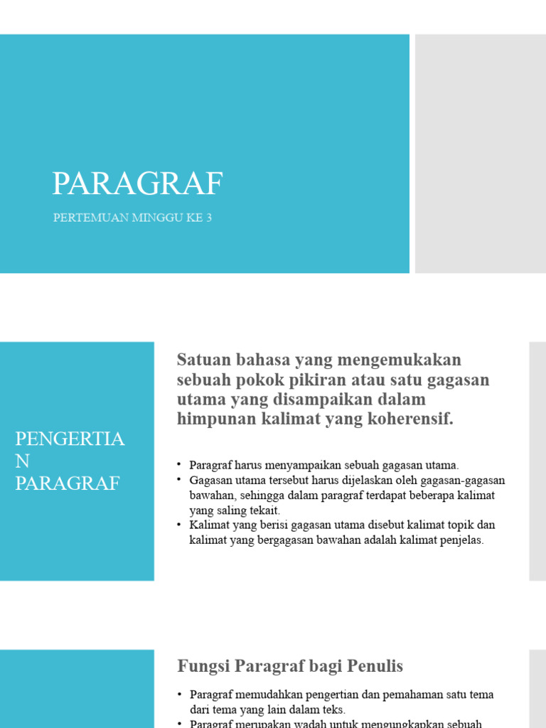 Jenis Paragraf Bagian 1 | PDF