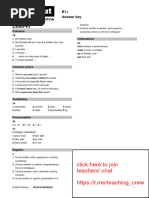 Roadmap b1 Students Book Answer Keys | PDF