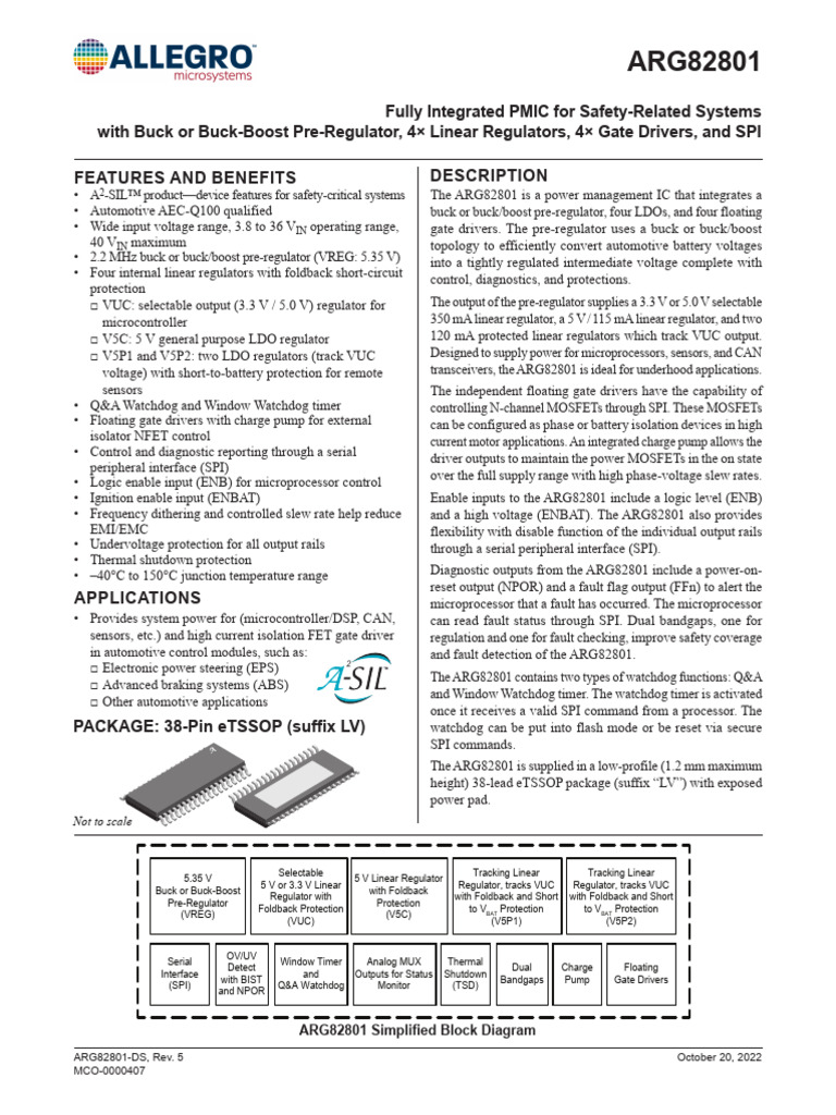 ARG82801 Datasheet | PDF | Mosfet | Microcontroller