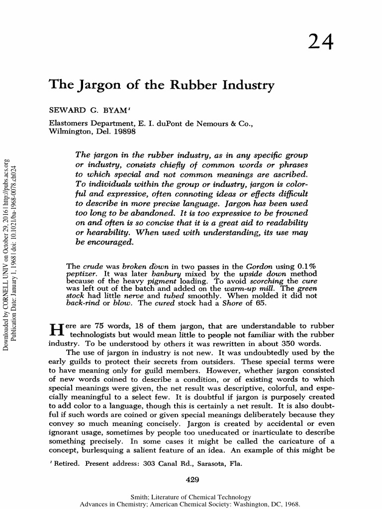 Terms in Rubber Industry | PDF | Young's Modulus | Stress (Mechanics)