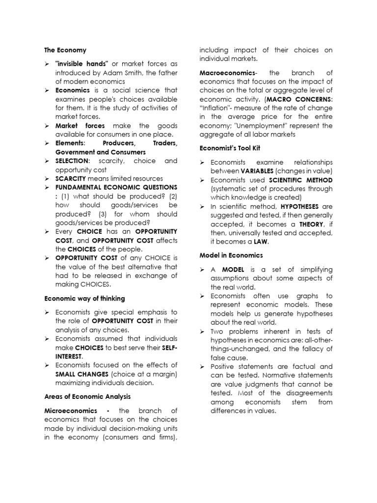 Principles Of Economics Pdf Economics Supply And Demand