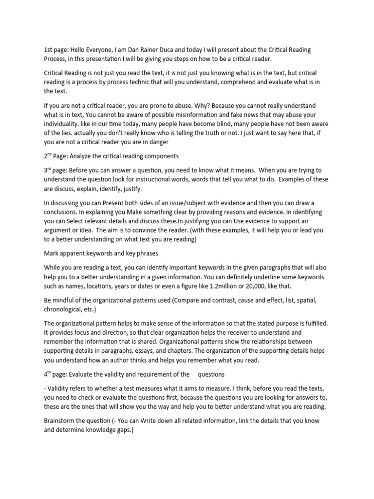 Dan - Script | PDF | Memory | Argument