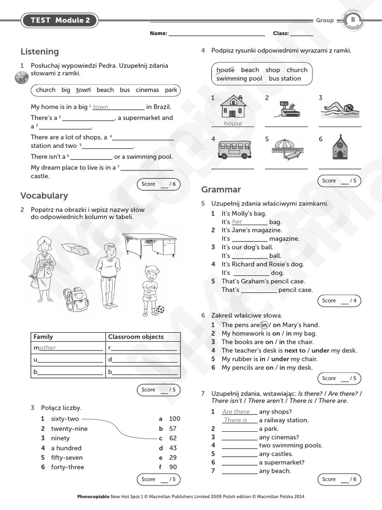 New Hot Spot 1 Test Module 2 Guide | PDF