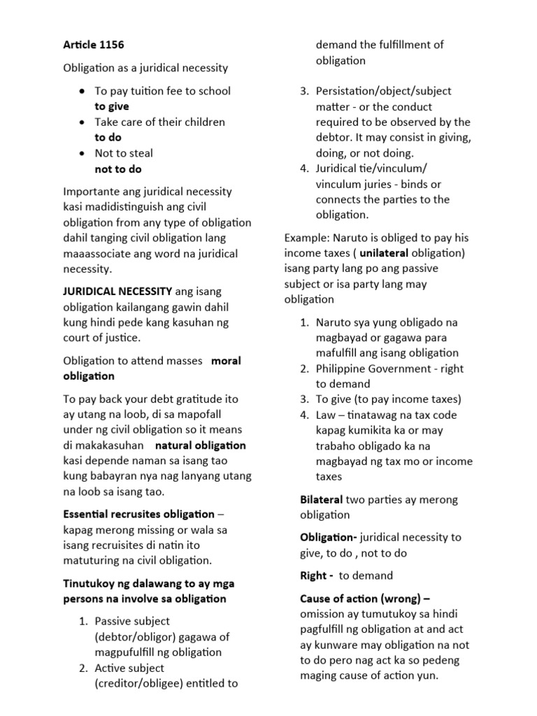 Article 1156 | PDF
