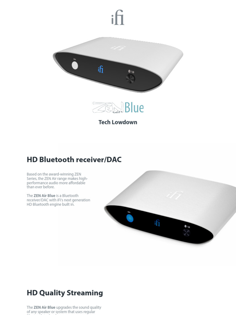 IFi ZEN Air Blue | PDF | Electrical Engineering | Electronics