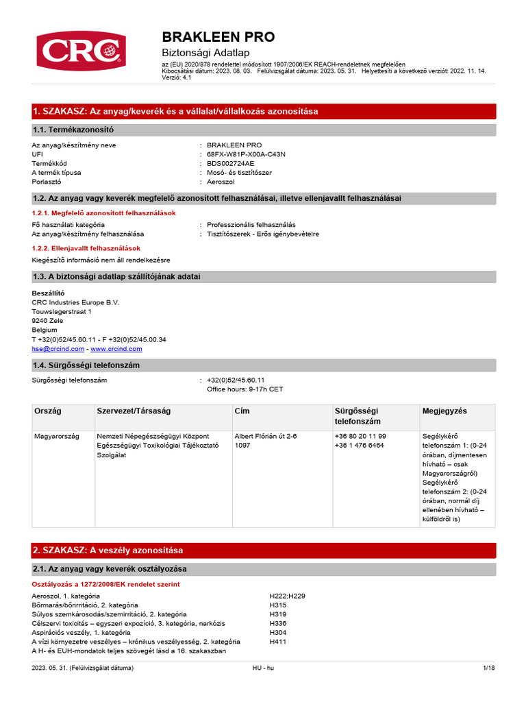 BRAKLEEN PRO-hungary-Hungarian-4-BDS002724AE | PDF