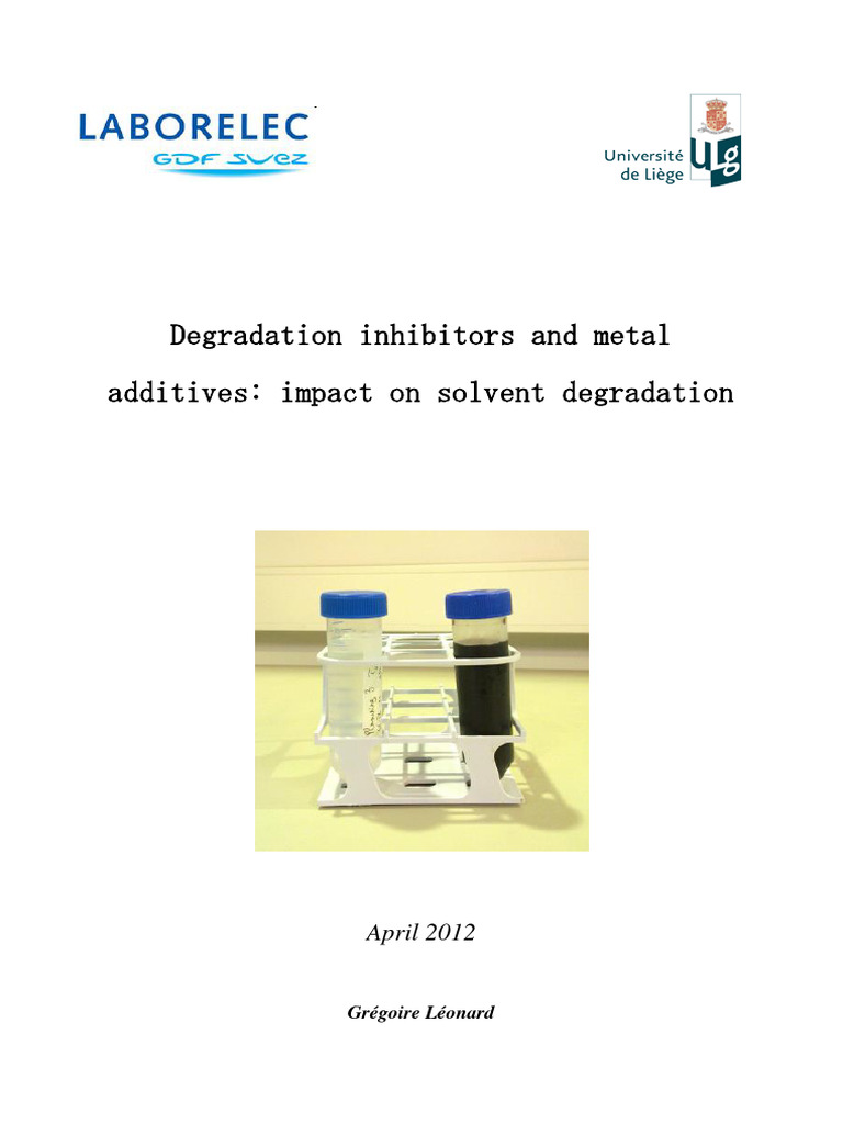 2021-04-18 - Degradation Inhibitors and Metal Additives - V11 | PDF