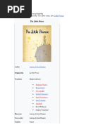 The Little Prince by Antoine de Saint Exupery | PDF | The Little Prince