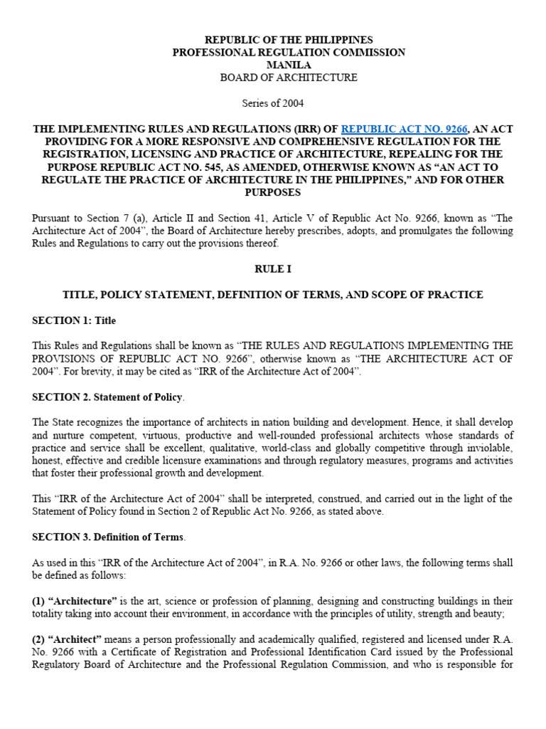 Ra 9266 PPT Based | PDF