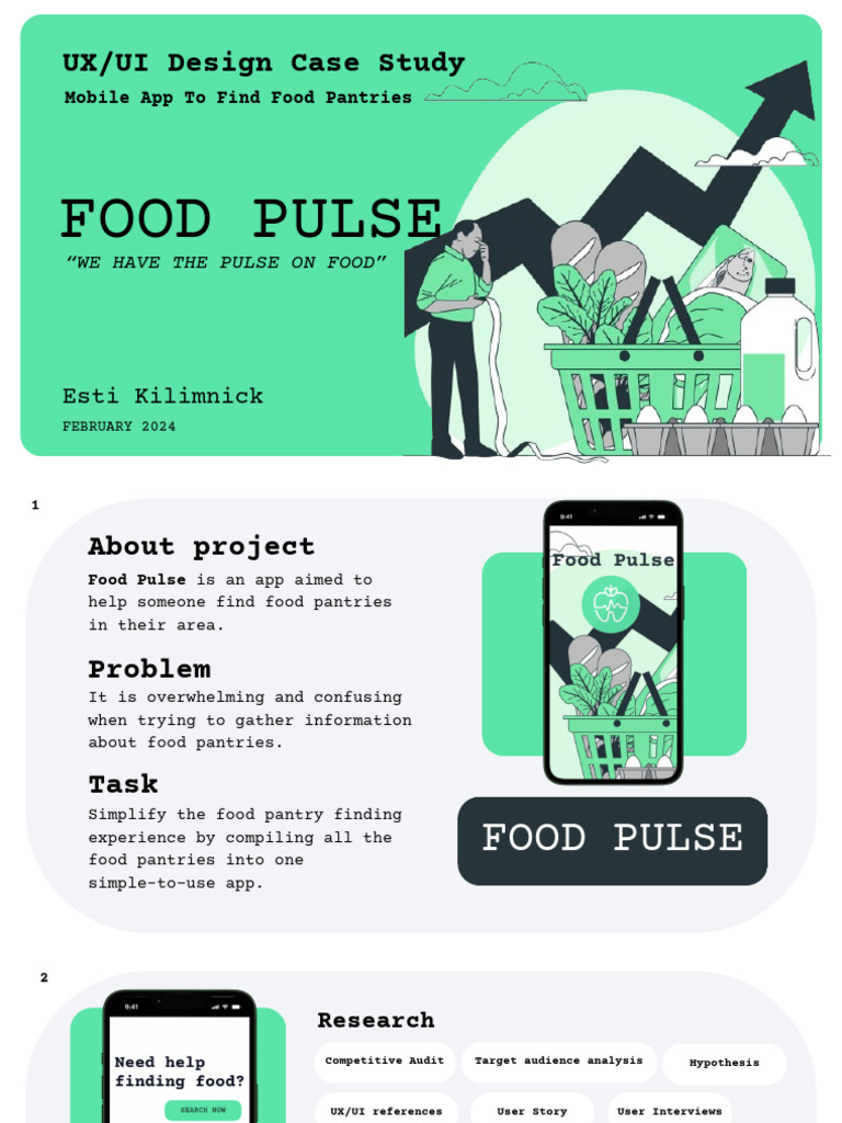 Food Pulse Case Study | PDF | Mobile App | User Experience