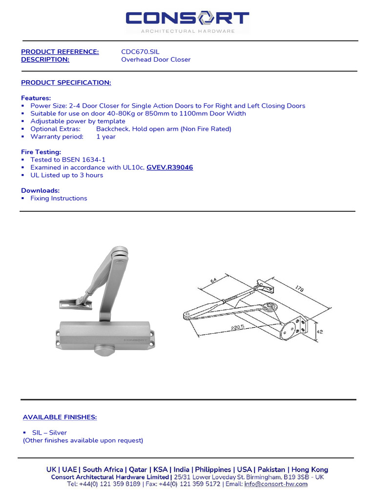 Merged Data Sheets | PDF | Door | Components