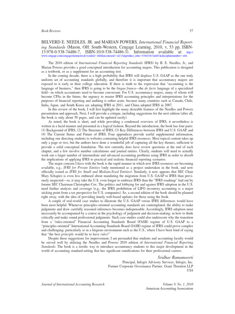 International_Financial_Report | PDF | International Financial Reporting Standards | Accounting