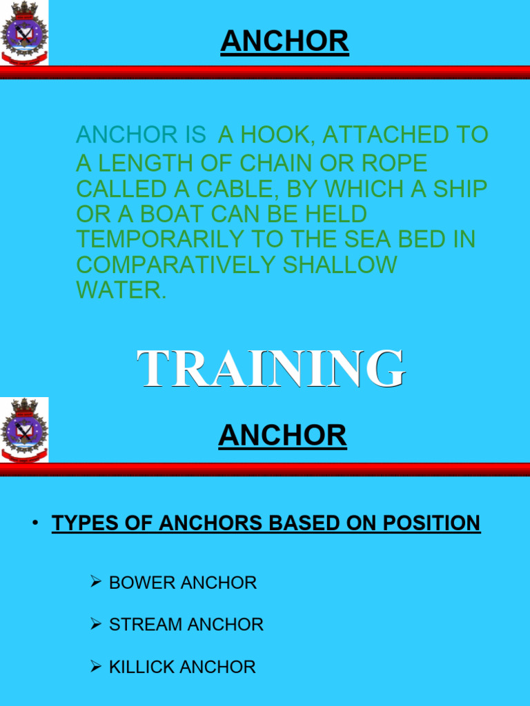 Anchor Work | PDF | Anchor | Watercraft