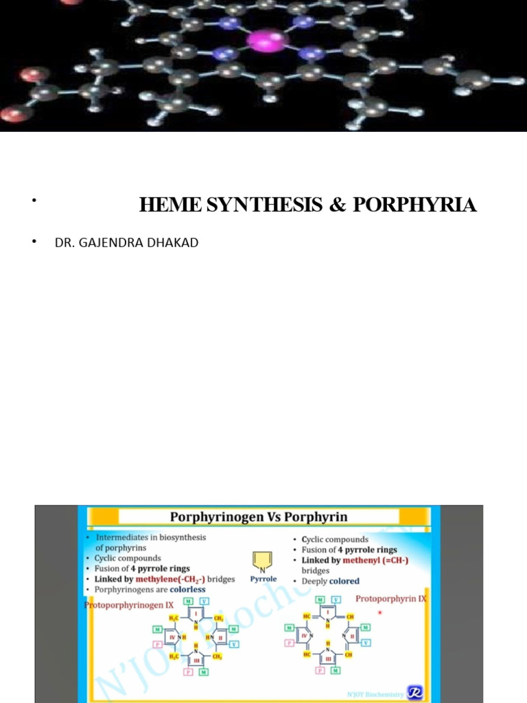 Heme Synthesis & Porphyria Guide | PDF