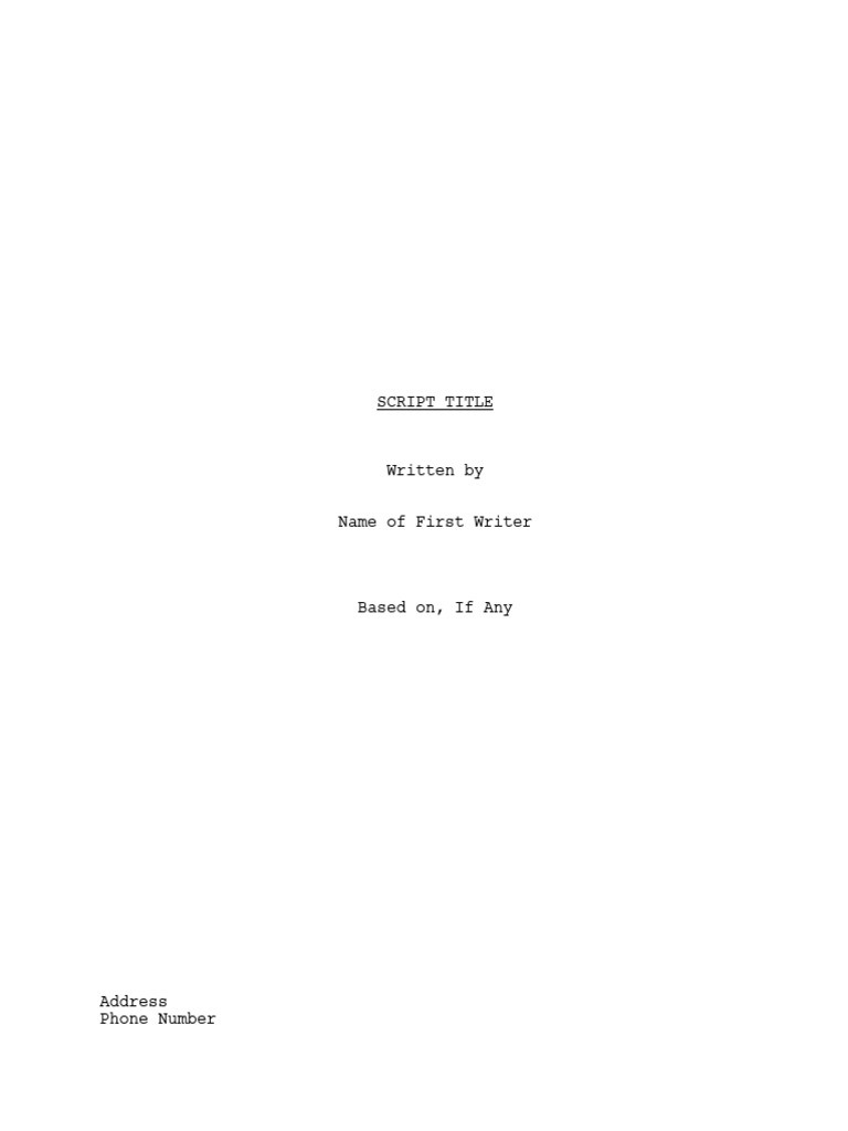 Component 3 Script Final Draft | PDF