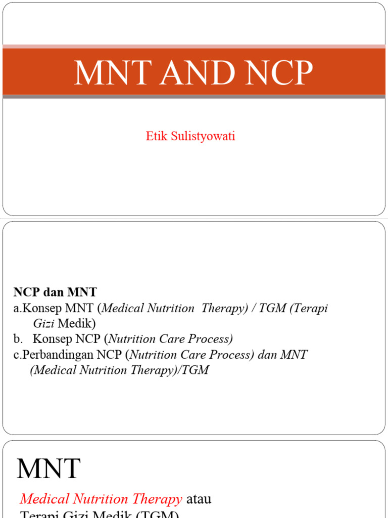 MNT and NCP | PDF