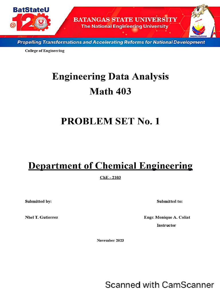 Problem Set #1 - Gutierrez, Nhel T. | PDF