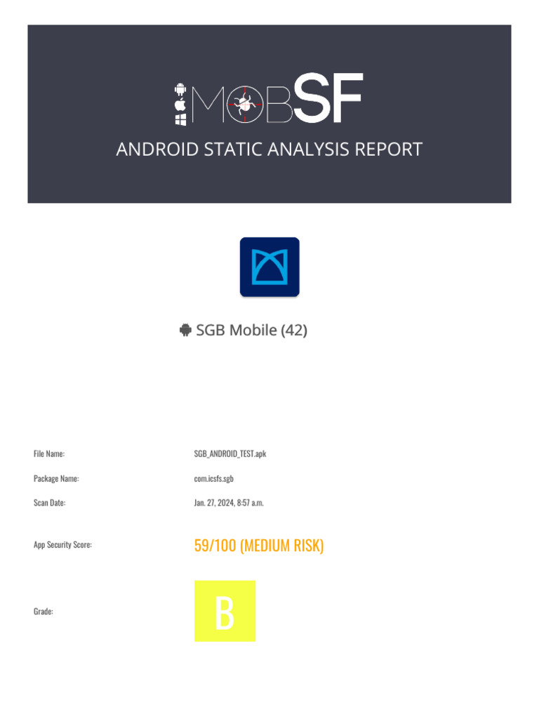 MobSF | PDF | Android (Operating System) | Computer Network