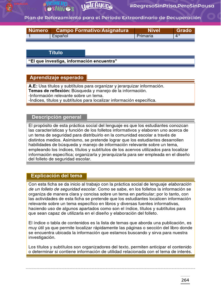 Ficha 3ro y 4to | PDF | Información