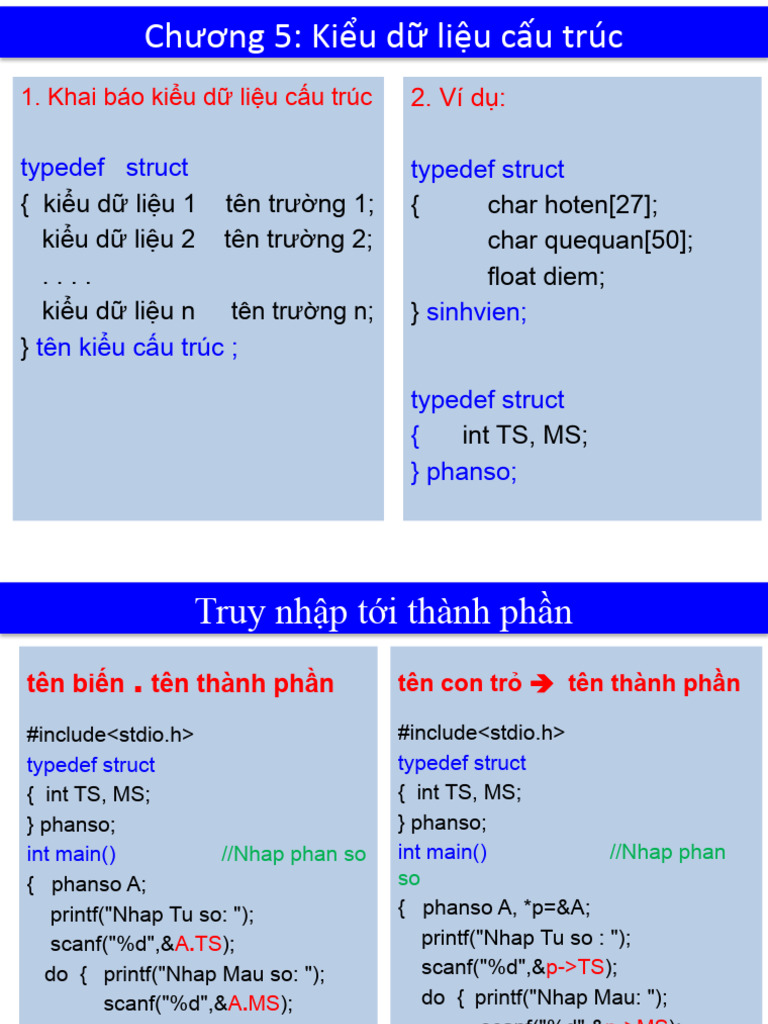 Vchuong 5 - Struct | PDF