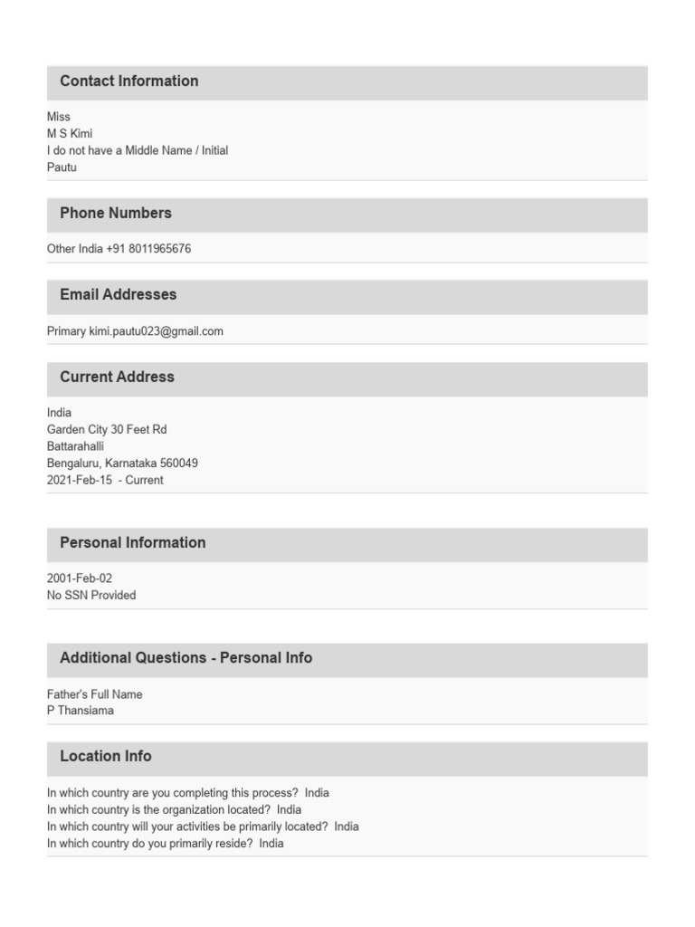 View Completed Forms | PDF | Information | Background Check
