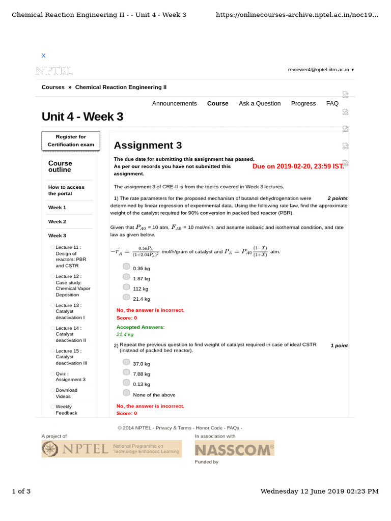 Noc19 ch05 Assignment4 | PDF