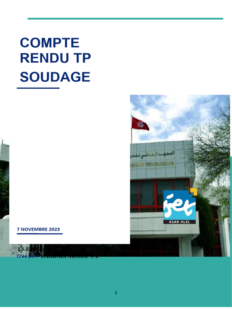 Compte Rendu TP Sodure | PDF | Soudage | Construction