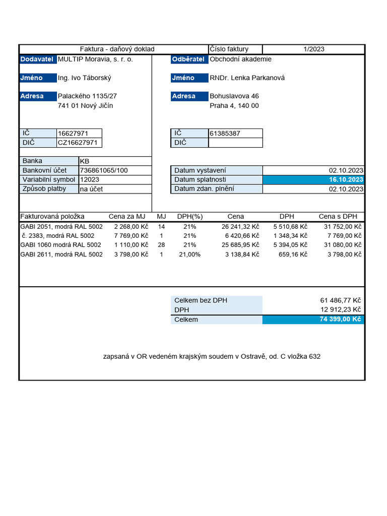 Faktura - Kopie | PDF