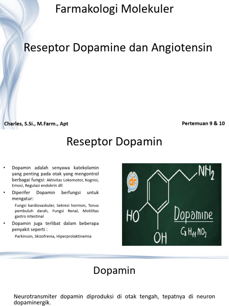 Pertemuan 9 10 Reseptor Dopamine Dan Angiotensin | PDF