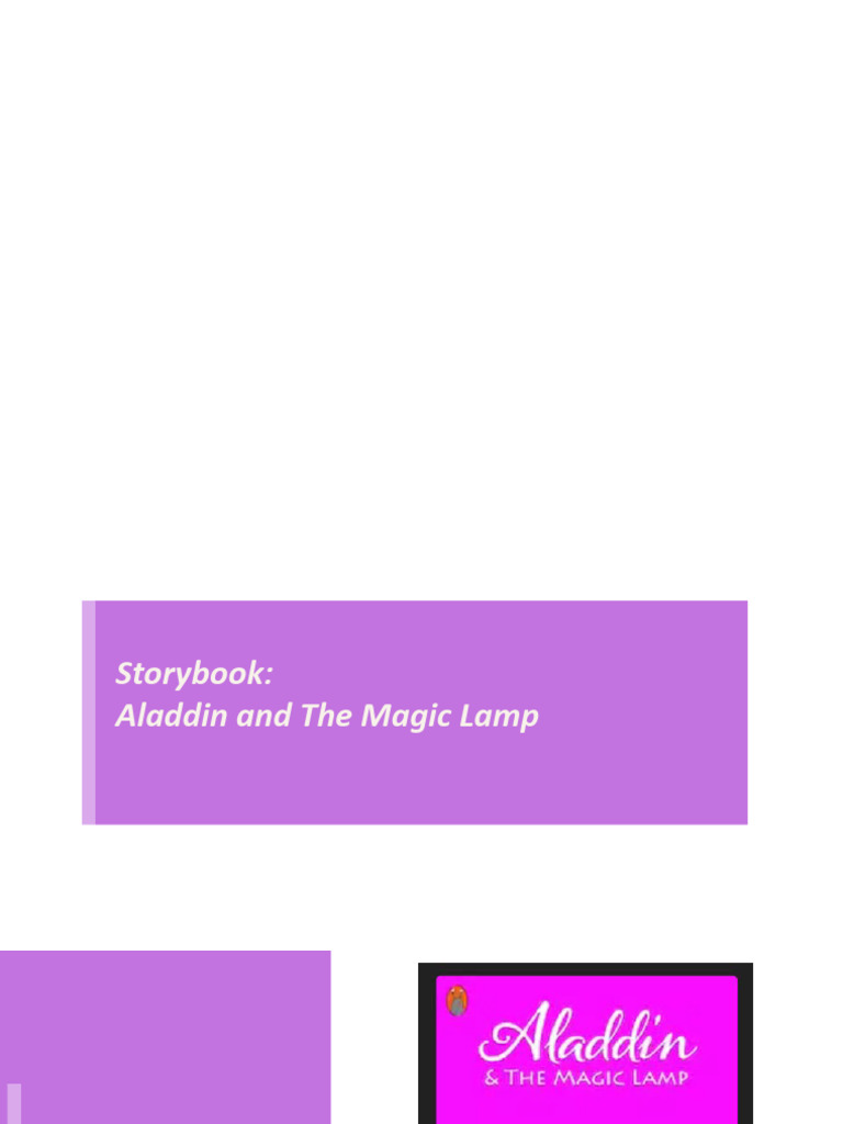 (Ori) Aladdin and The Magic Lamp - PPT | PDF