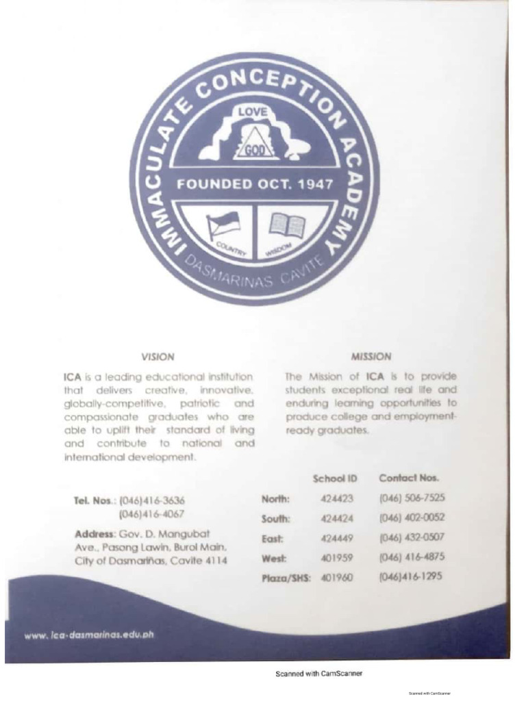 Report Card Back Page | PDF